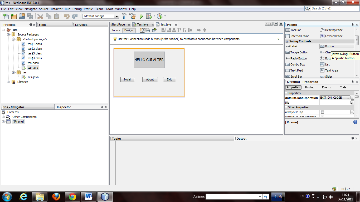 Tutorial Membuat Program Gui Sederhana Dengan Netbeans ~