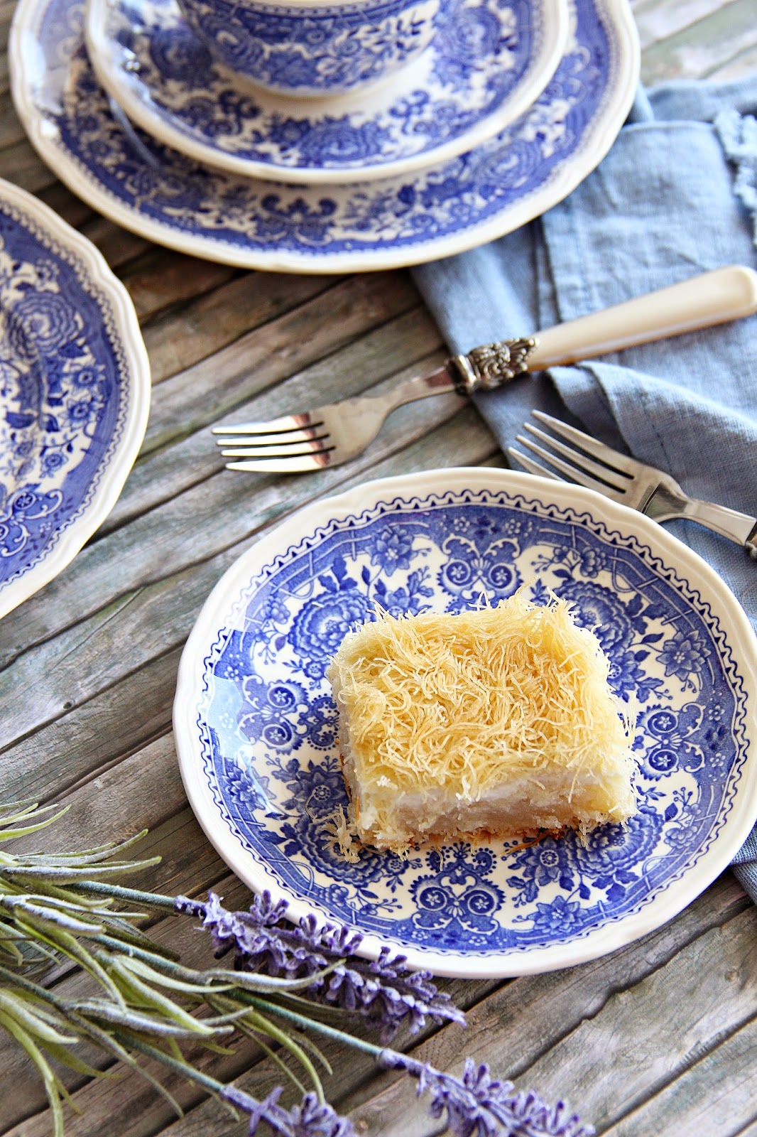 Dr Ola's kitchen: Kunafa with Cream . Kadayif mit Creme . الكنافه بالكريمه
