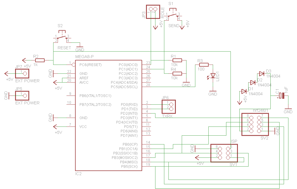 Davide Gironi blog: avr nRF24L01 library running on atmega - v.02