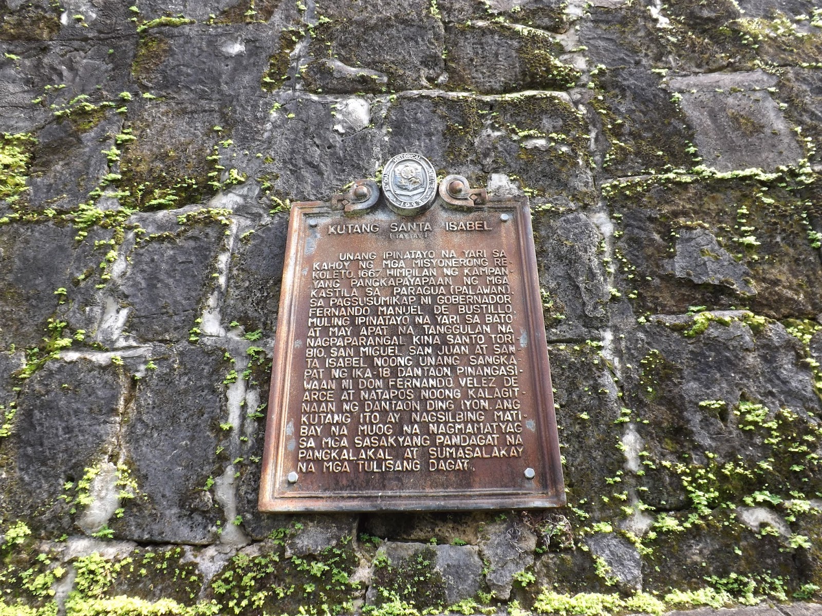 FUERZA DE SANTA ISABEL 1667 AT TAYTAY PALAWAN - Touristang Pobre