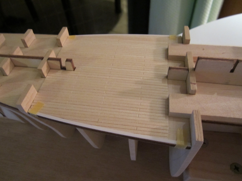 RMS Titanic - Amati 1:250 WIP: Decks planking