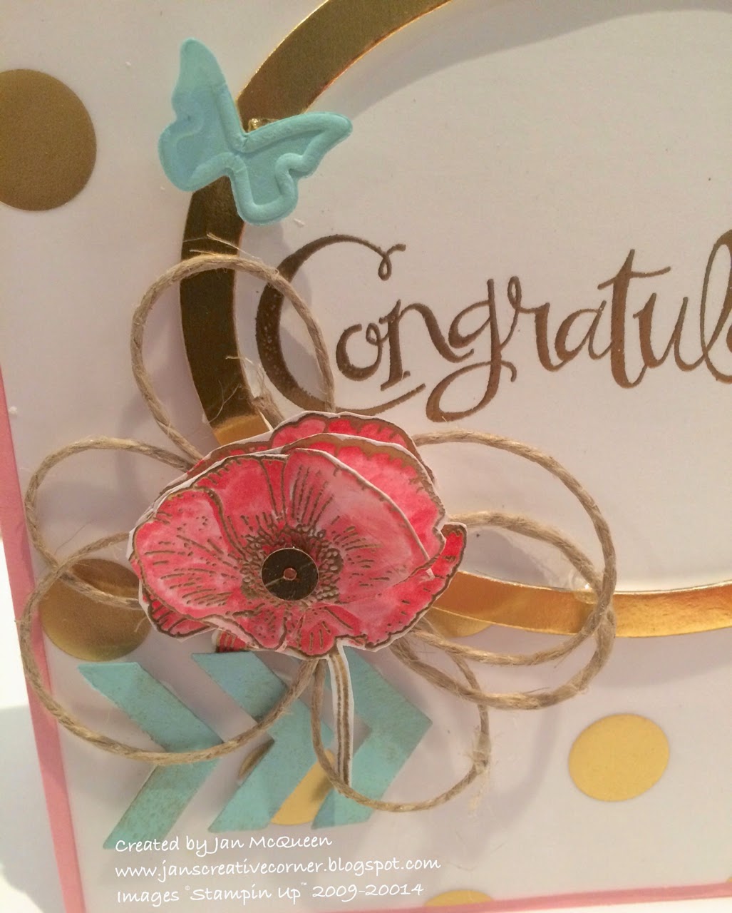 Jan's Creative Corner: Congratulations with Flowers