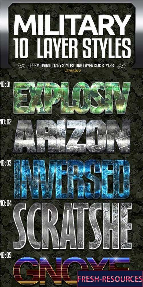 10 Premium Military Styles for Photoshop | Fresh-Resources