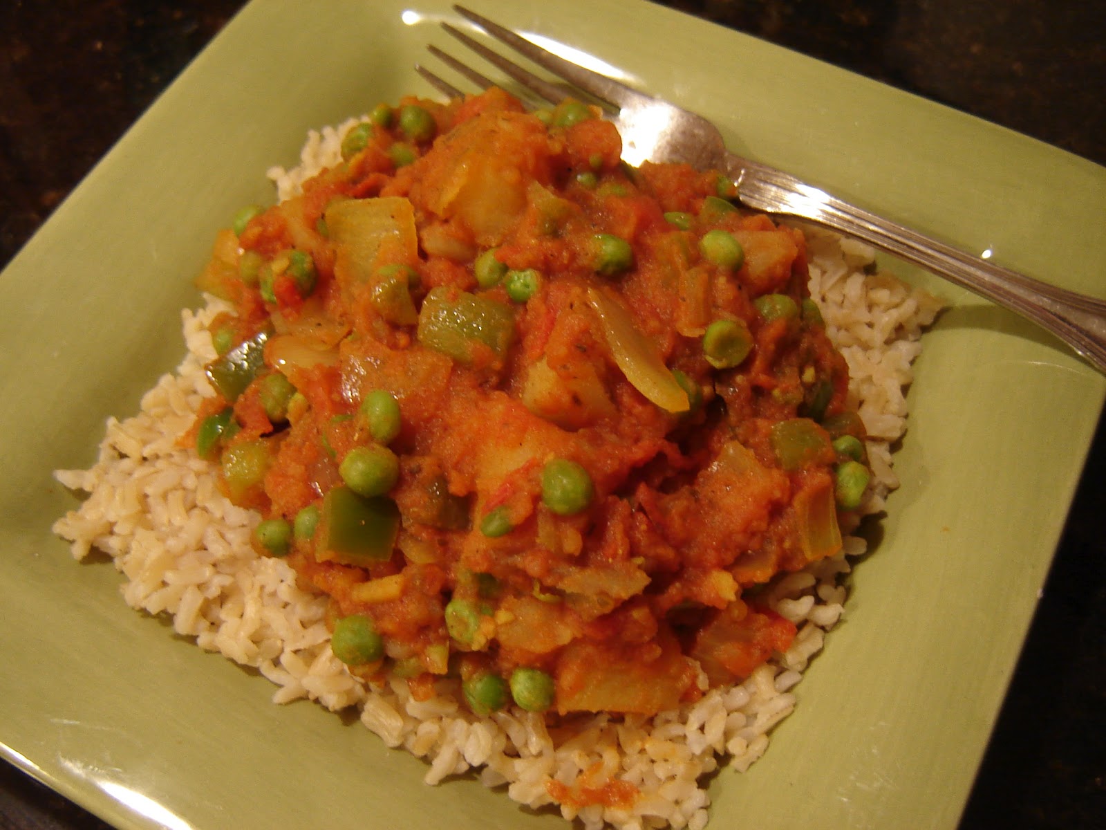 Dinner is Vegan: Aloo Matar