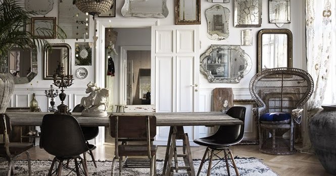 Maria Toft's bohemian apartment in Copenhagen