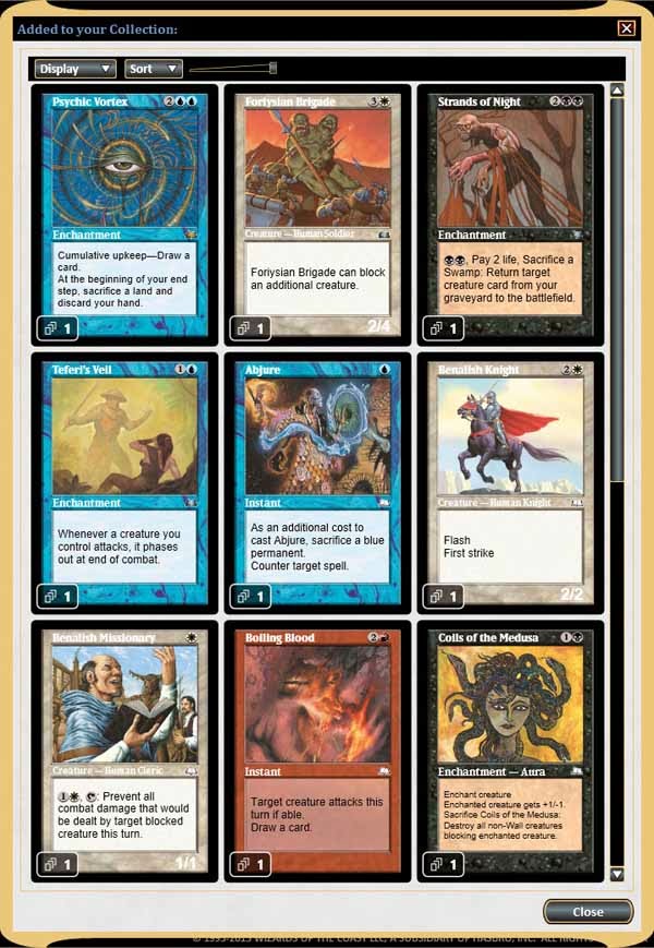 Magic the Gathering Adventures: Four Packs of Weatherlight online