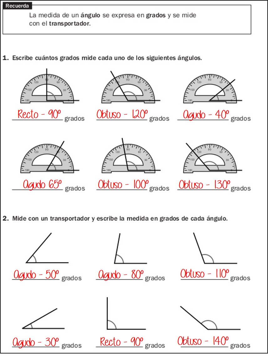Profesora Cristina Pinzón: RESPUESTAS ACTIVIDAD ÁNGULOS