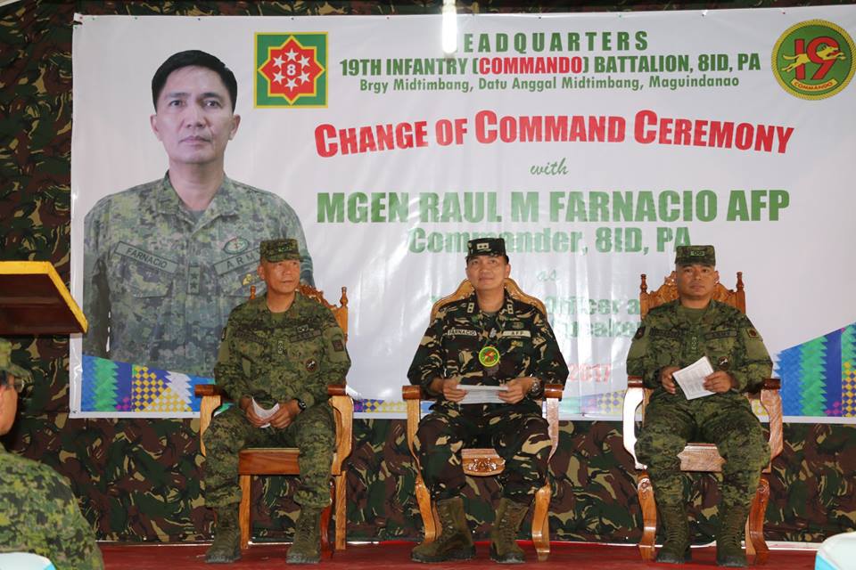 change of command ceremony of 19th Infantry (Commando) Battalion - 8th ...