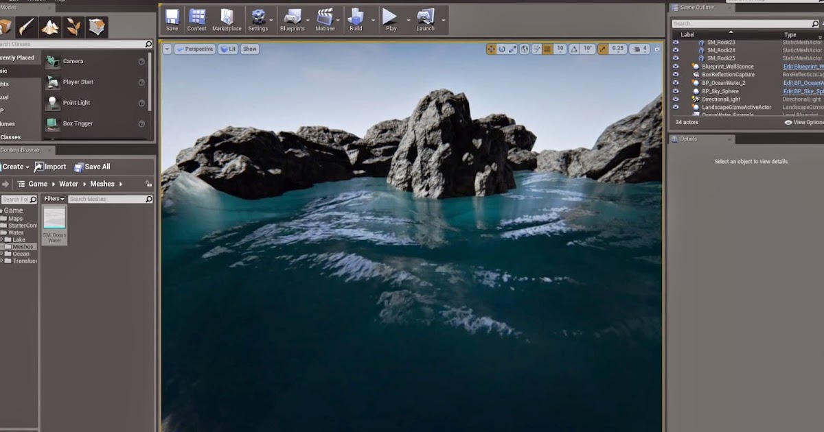 Water Surface Overview in Unreal Engine 4 | CG TUTORIAL