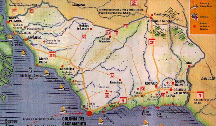 Quinto: Datos Geográficos del Departamento de Colonia