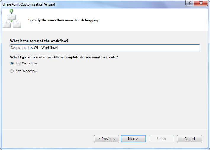 Creating a SharePoint Sequential Visual Studio Workflow (1 Level)