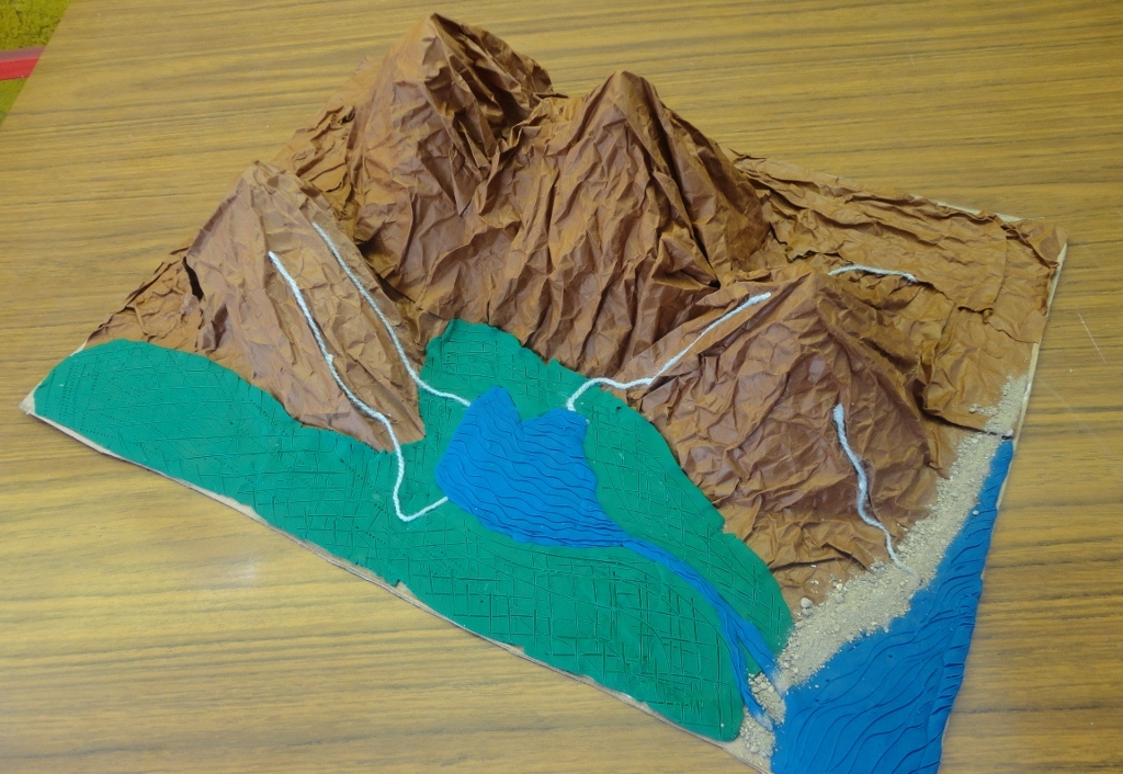 Mis impresiones hechas fotos: Maqueta: Como se forman los rios