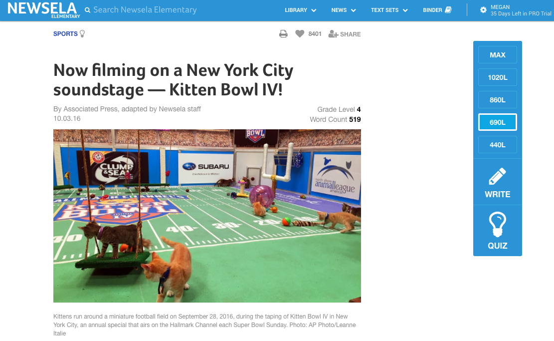 Differentiation in a Snap with Newsela | Engaging Literacy