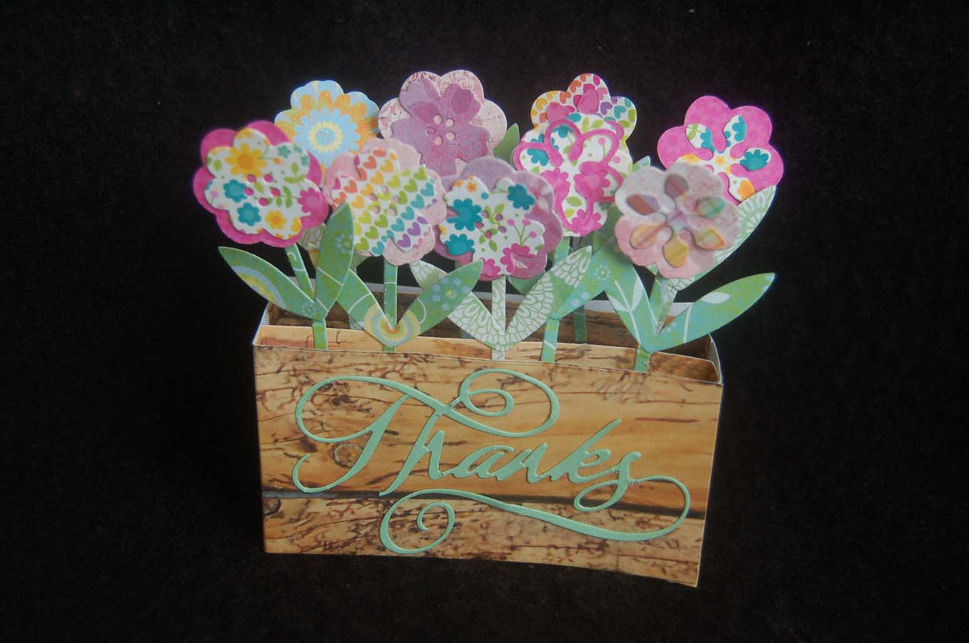 Lynn's Craft Blog: Flower Planter Box Cards