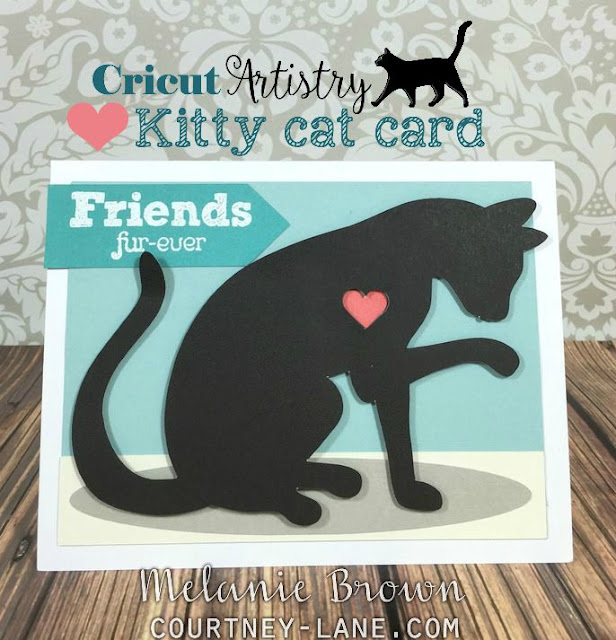 Courtney Lane Designs: Cricut Artistry Kitty Cat card