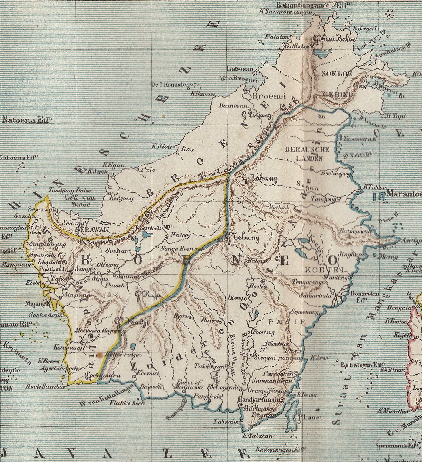 my North Borneo stamps: Some old maps of Borneo