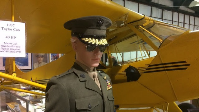 Kathryn's Report: Major General Marion Carl exhibit features restored ...