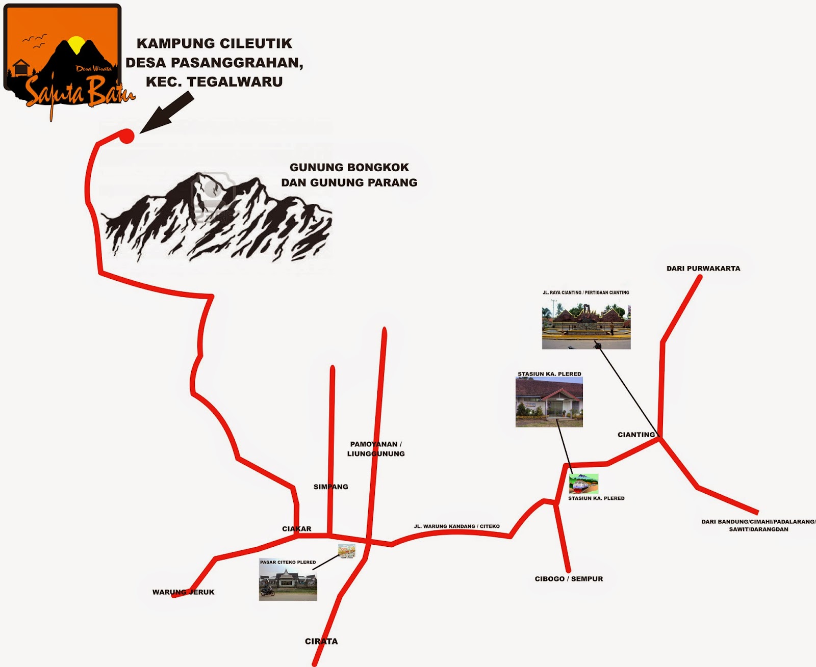 Desa Wisata Sajuta Batu: Peta Lokasi