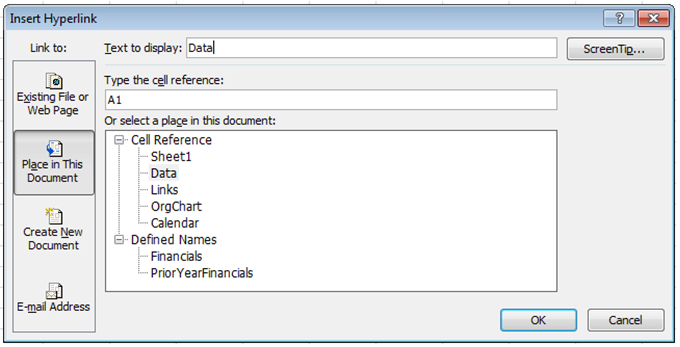 Excel Professor: Hyperlink to a new tab