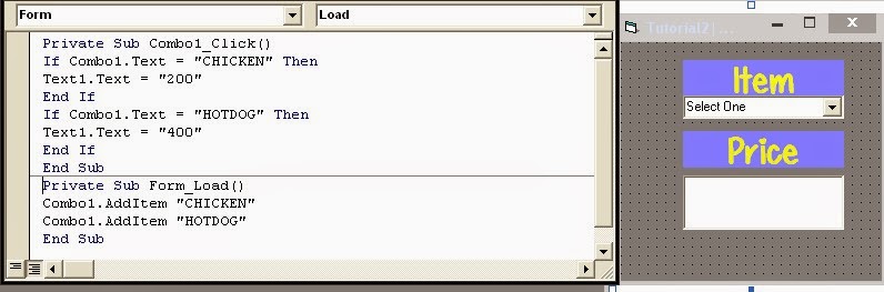 Tutorial 2 Visual Basic How To Use Combo Box And Textbox Basic Tutorial Codes For U