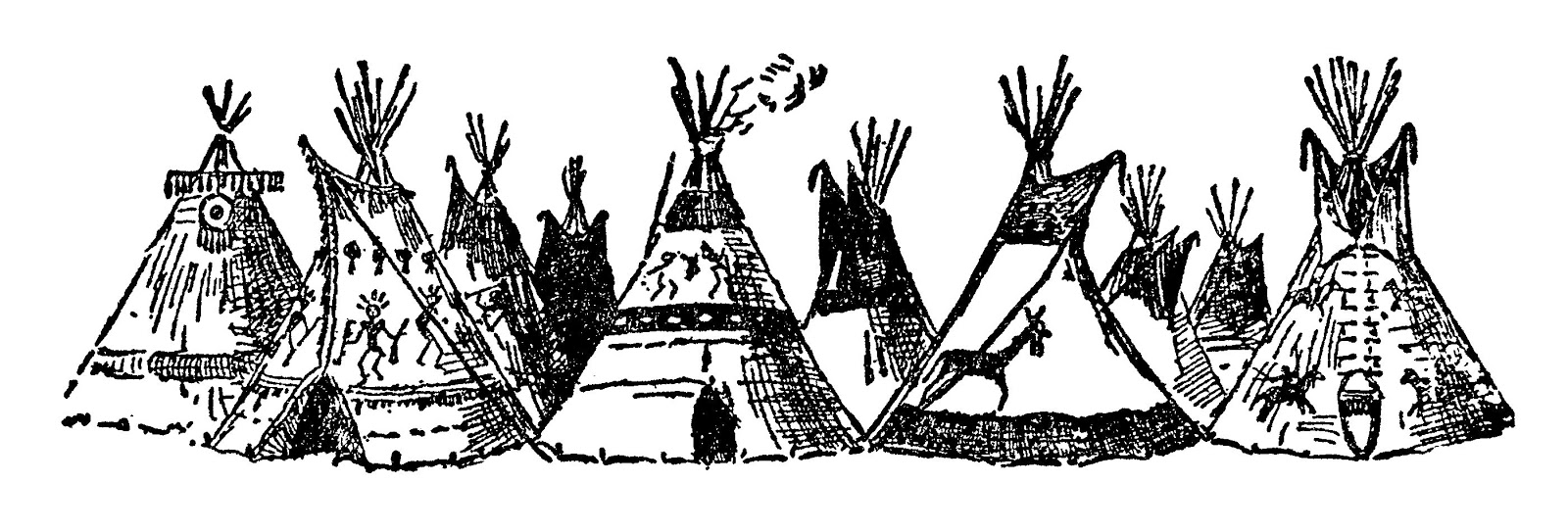 Native American Indian Border Designs