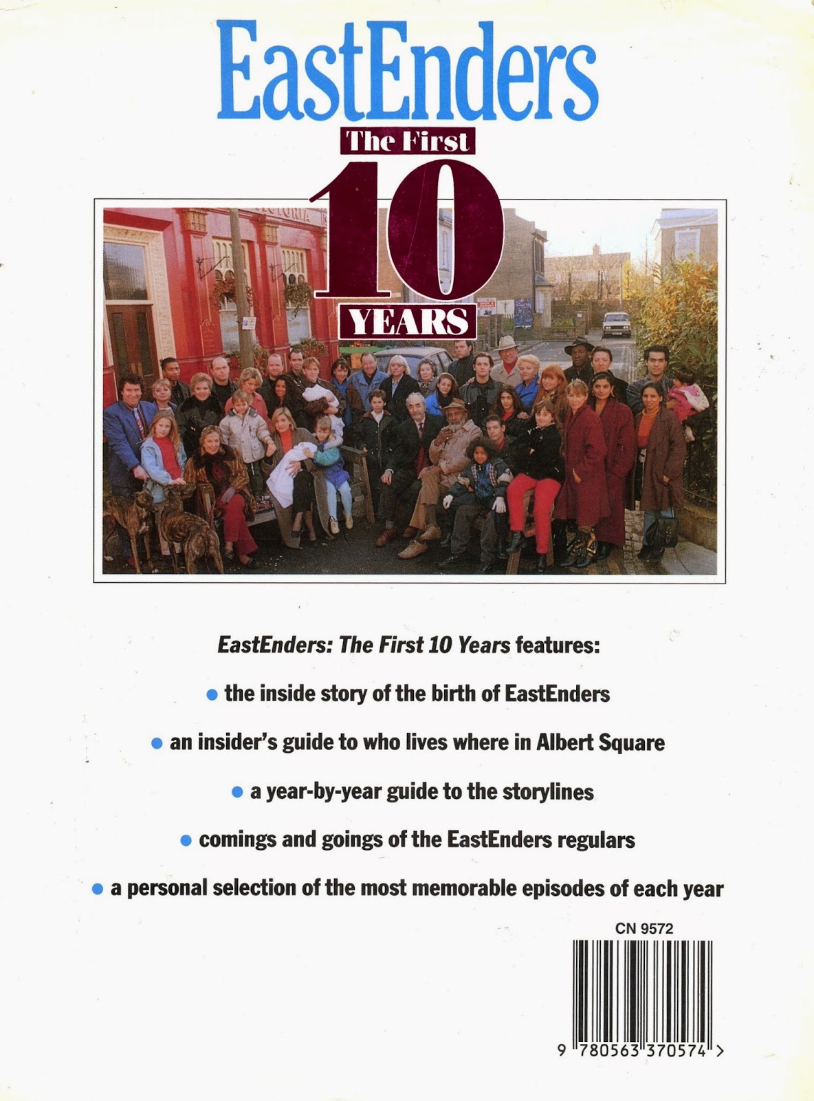 EastEnders: The First 10 Years Front & Back Book Cover
