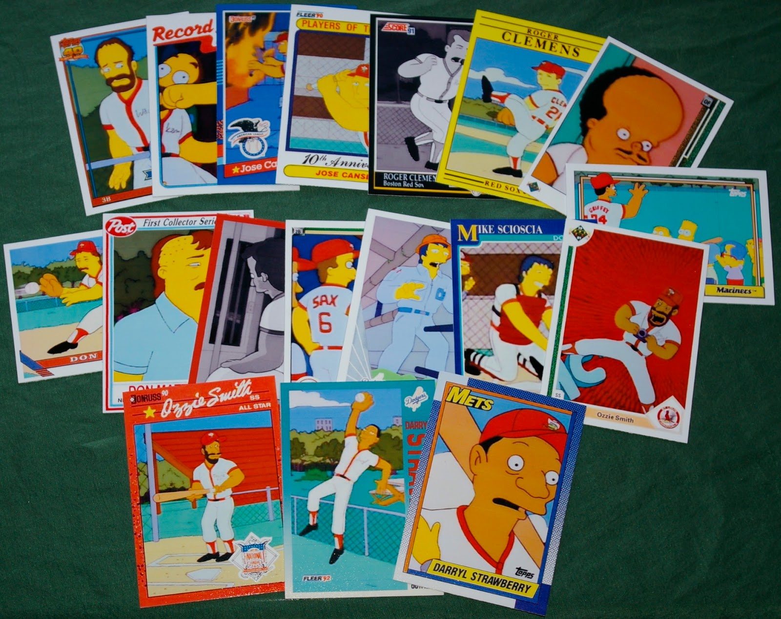 Baseball Card Breakdown: The Simpsons custom set for Homer at the Bat