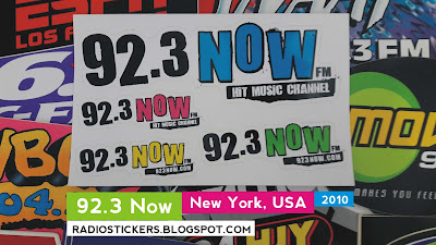 RADIO station stickers... and more!: 92.3 AMP Radio, New York (2010, 2015)