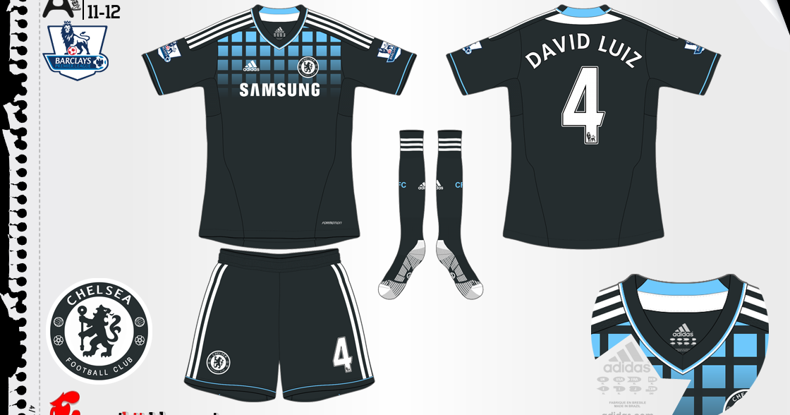 Kit Design, by eroj: 2011-12 Chelsea (Home, Away e Third)