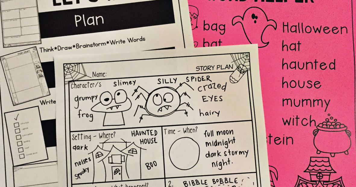 Spooky Story - Plan, Draft, Edit, Publish | From the Pond