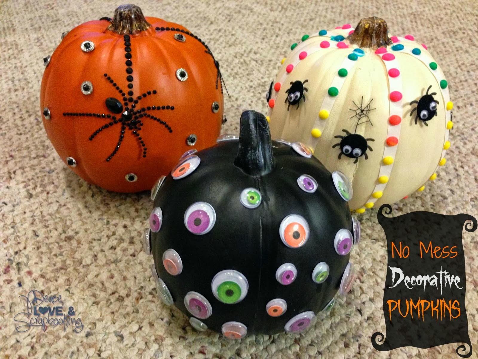 NO Mess Decorative Pumpkins - Outnumbered 3 to 1