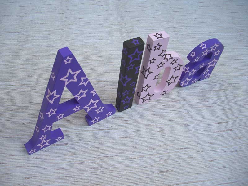 Chata-chata. Decoración infantil: LETRAS INFANTILES