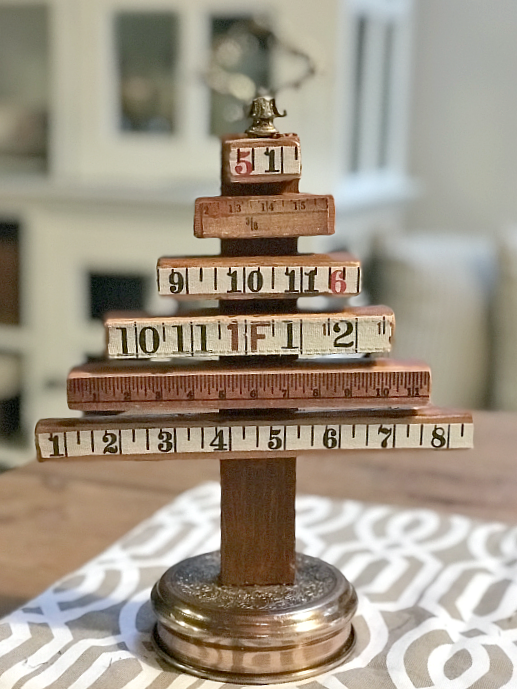 Vintage Ruler Christmas Trees
