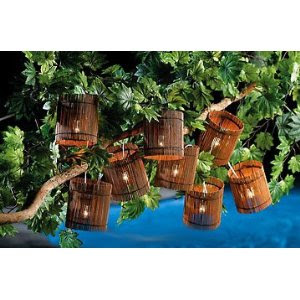 Patio String Lights: Bamboo Patio String Lights