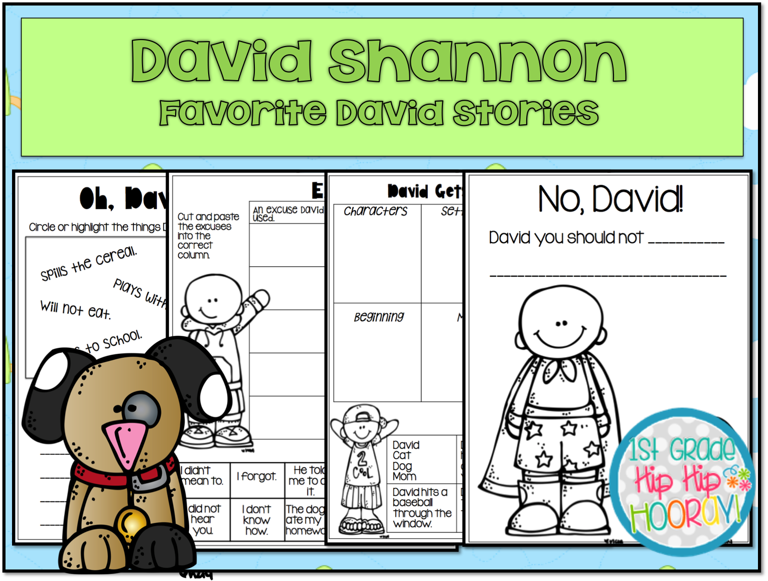 1st Grade Hip Hip Hooray!: No David! Favorite David Shannon Stories