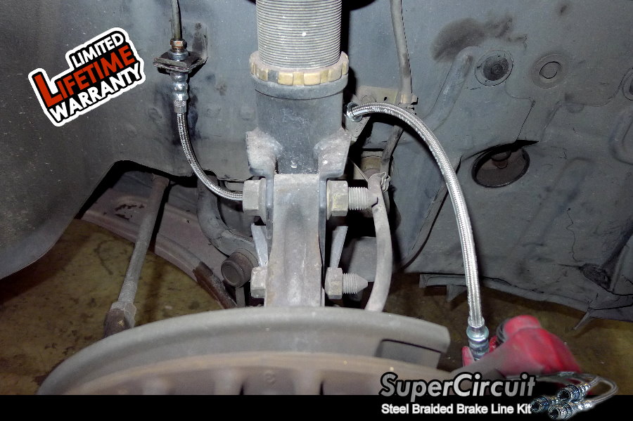 SUPERCIRCUIT Steel Braided Brake Lines: Steel Braided Brake Line Kit ...