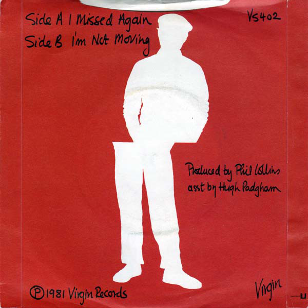 VINYLS COLLECTION: PHIL COLLINS - I Missed Again - 45 Tours - 1981