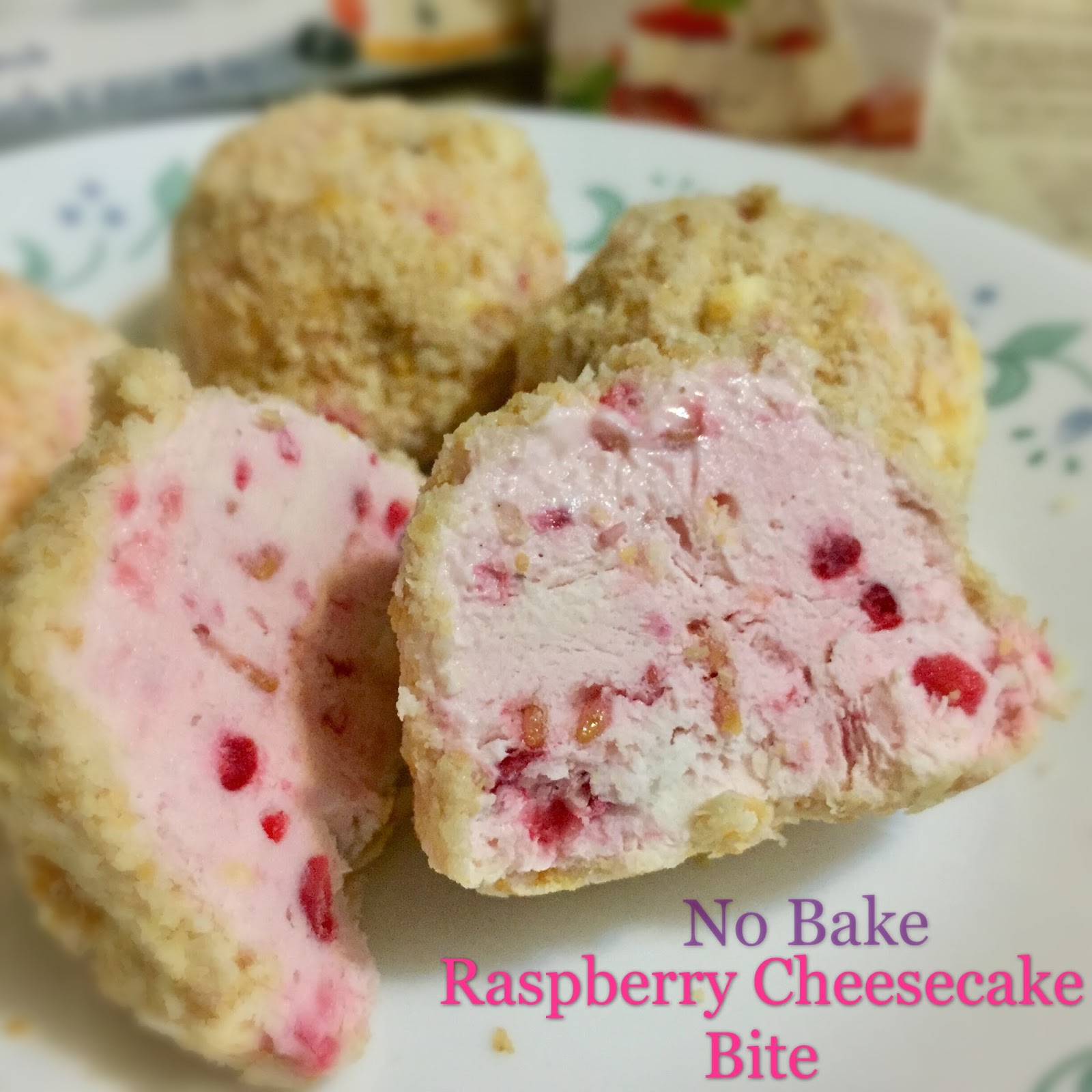 My Mind Patch: No-bake Raspberry Cheesecake Bites