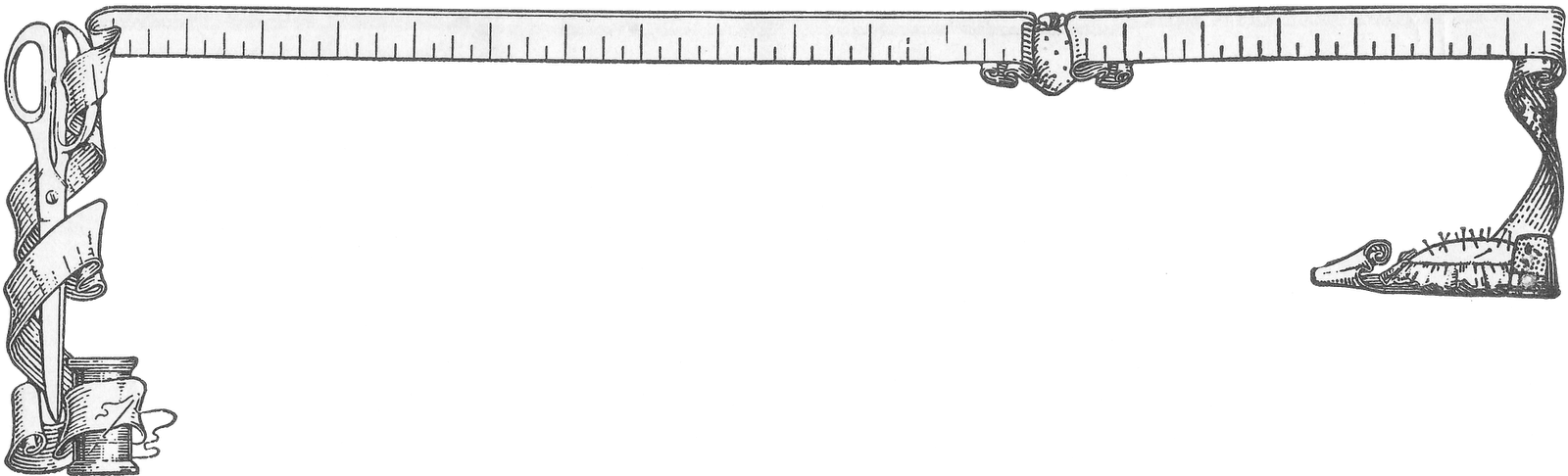 Antique Graphics Wednesday - Sewing Border - Knick of Time