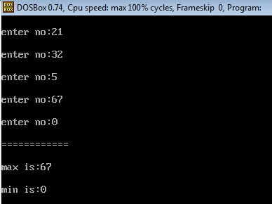 WAP to find minimum and maximum element from given array. - Sant Choubey
