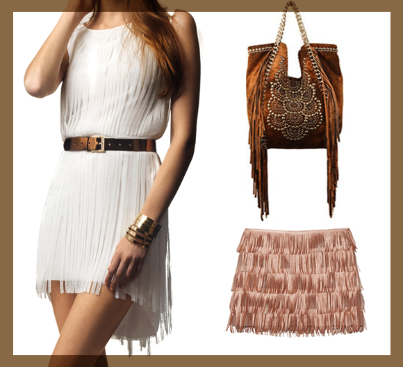 Franjas nas roupas e acessórios ~ Gessica Fashion Girl