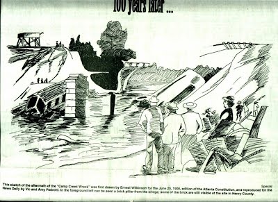 Old Number 7 Train Wreck: Information Gathered 1998 From 1900 Train Wreck