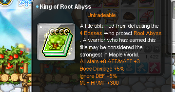 MapleSecrets - ☯ IMBA and CRAZY RICH MapleSEA Legend ☯ ♛: King of Root ...