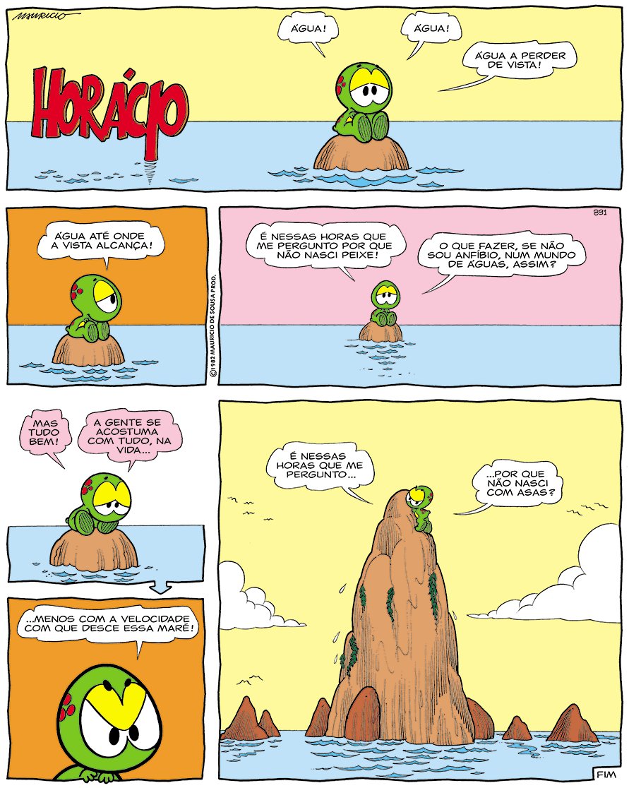 Blog do XANDRO: Tiras N°8481 : HORÁCIO - Mauricio de Sousa!