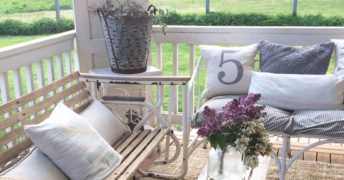 Little Farmstead: A Vintage Farmhouse Back Porch...
