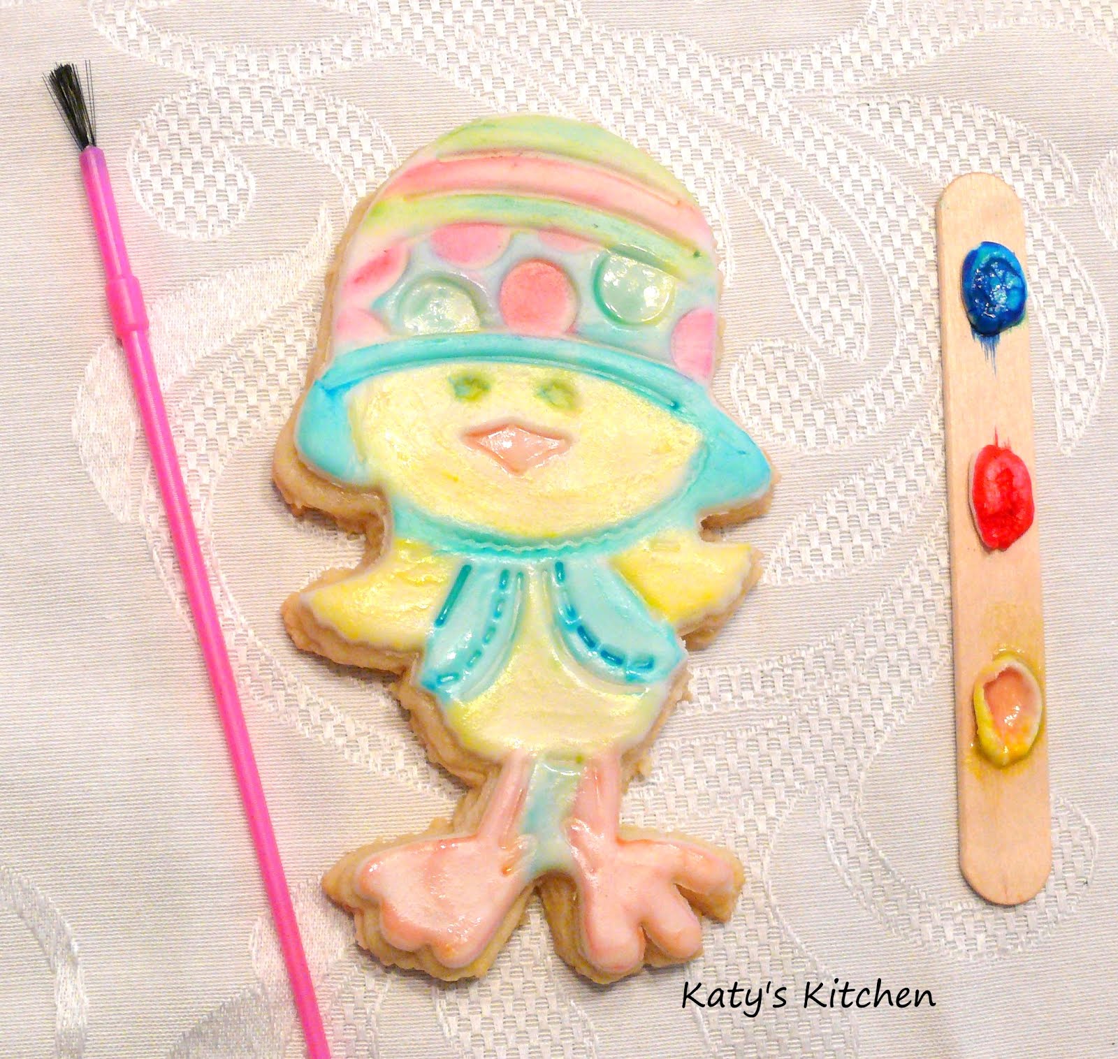Katy's Kitchen: Paint your own Easter chick with edible watercolor!