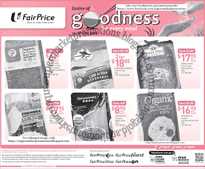 NTUC FairPrice Rice Promotion 14 - 27 December 2018 ~ Supermarket ...