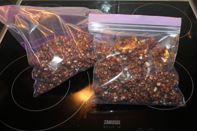 Receita #24 - Crocantes de trigo puff com chocolate