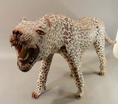 Anonymous Works: Folk Art Carved Circus Cheetah