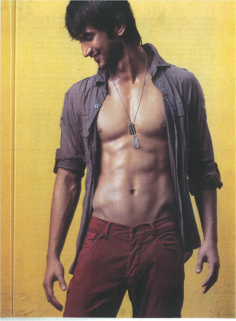Hot Body Shirtless Indian Bollywood Model And Actor Sushant Singh Rajput